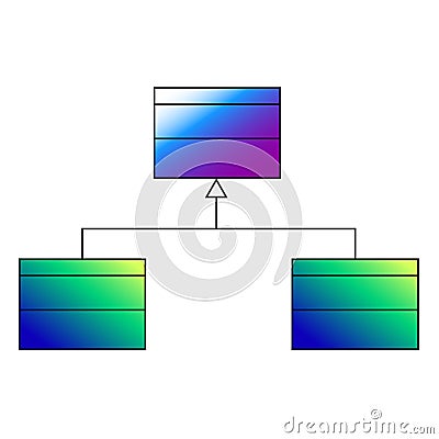 Uml Class Diagram Inheritance Relations Cartoon Vector | CartoonDealer ...