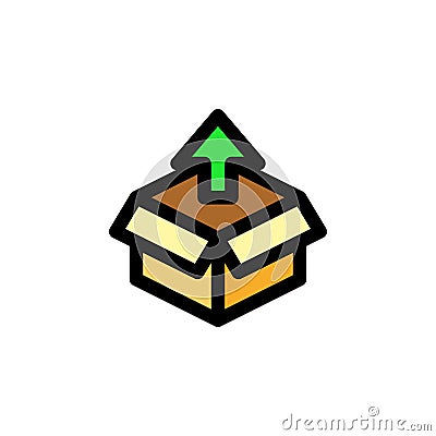 Unboxing Icon Vector Illustration | CartoonDealer.com #266542624