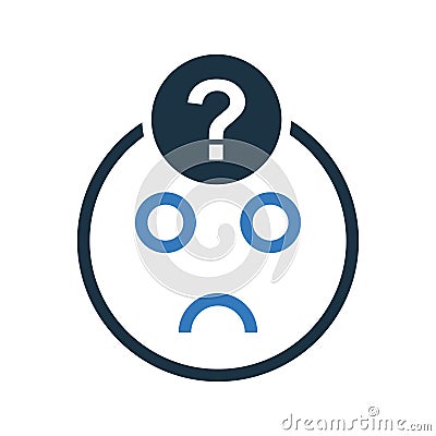 Uncertainty, Emoji, Solution Icon. Vector Design Isolated On A White ...