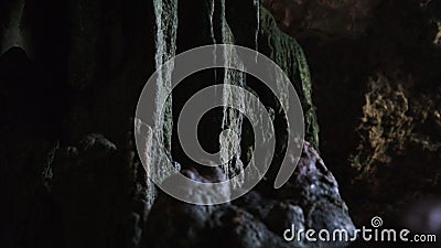 Underground Cave with Stalactite Rock Formations Hanging from Kuza Cave ...