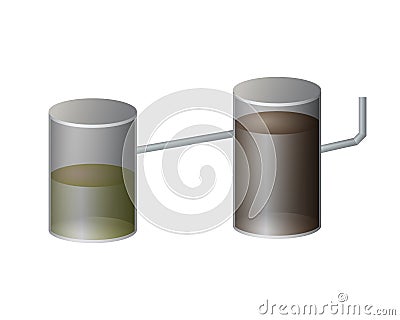 Underground Septic Tank. Cartoon Vector | CartoonDealer.com #103256943