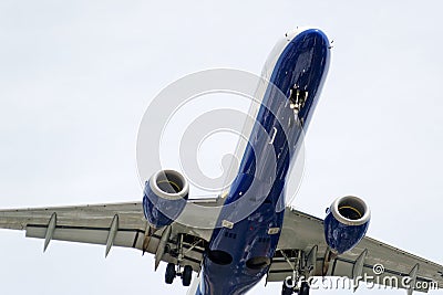 The Underside Of A Modern Airplane Royalty-Free Stock Photo ...
