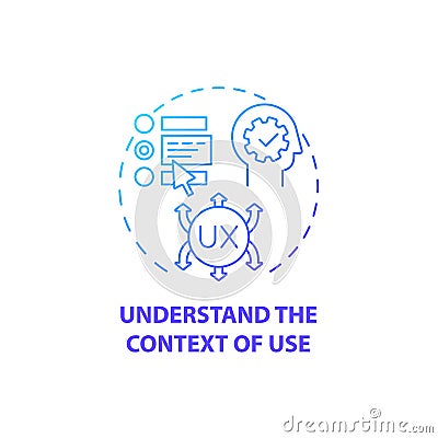 Understand Context Of Use Concept Icon Cartoon Vector | CartoonDealer.com #227800701