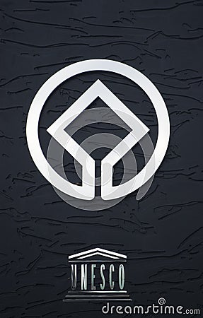 Unesco Sign Editorial Photo | CartoonDealer.com #6900719