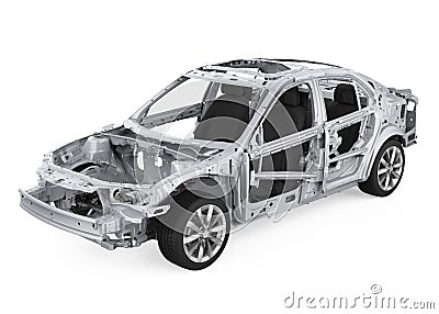 Unibody Car Chassis Frame Isolated Royalty-Free Stock Photography ...