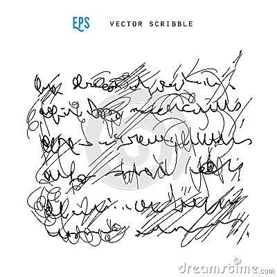 Unidentified Abstract Handwriting Scribble Stock Image | CartoonDealer ...