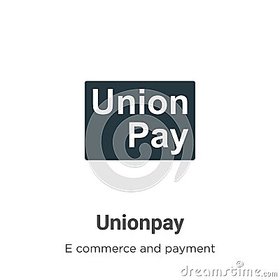 Unionpay Vector Icon On White Background. Flat Vector Unionpay Icon ...