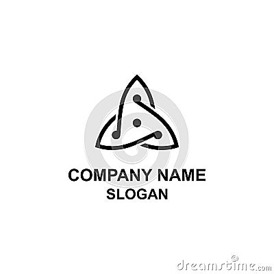 Unique Triangle Logo. Royalty-Free Stock Photography | CartoonDealer ...