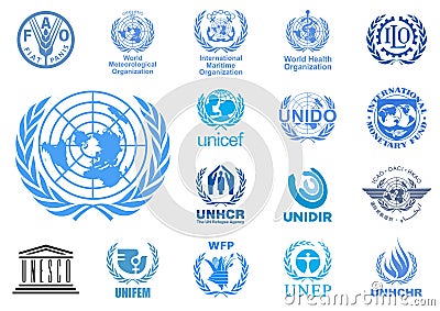 United Nations Agencies Logos Editorial Photography - Image: 53781447