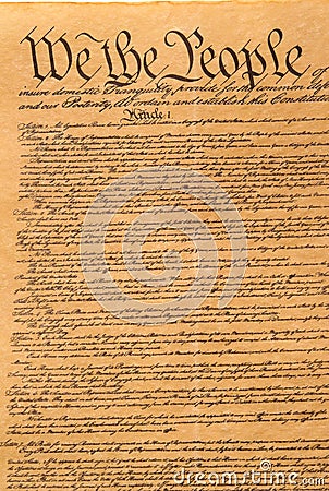 United States Constitution Stock Photo - Image: 2040720