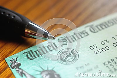 United States Treasury Check Royalty Free Stock Photography - Image ...
