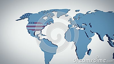 United States zoom on map stock footage. Video of celebration - 55749482