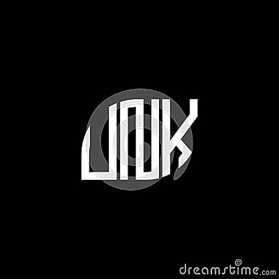 UNK Letter Logo Design On Black Background. UNK Creative Initials ...