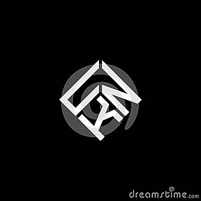 UNK Letter Logo Design On Black Background. UNK Creative Initials ...
