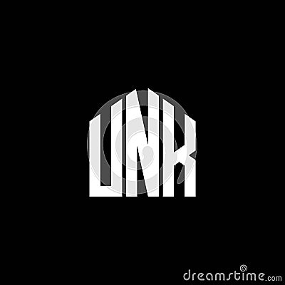 UNK Letter Logo Design On BLACK Background. UNK Creative Initials ...