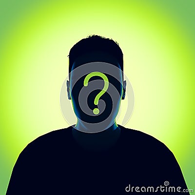 Unknown Person With Question Mark. 3d Render Royalty-Free Stock Photo ...
