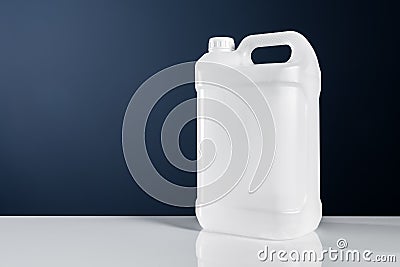 Unlabeled White Plastic Tank Canister Chemical Liquid Container Royalty ...