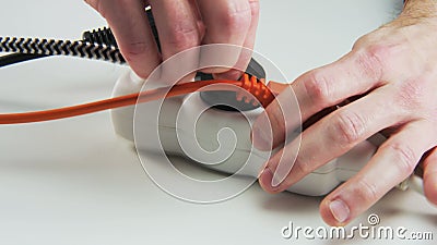 Unplugging All Cables from a Computer Stock Footage - Video of plug ...