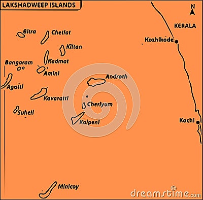 Lakshadweep Map, Lakshadweep All Islands Map Royalty-Free Stock Photo ...