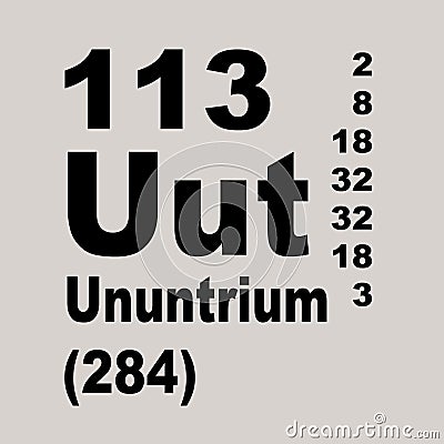 Ununtrium Periodic Table Of Elements Stock Photo | CartoonDealer.com ...