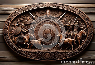 Unveiling A Timeless Saga Through Exquisite Wall Relief Sculpture Stock ...