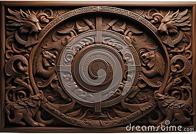 Unveiling A Timeless Saga Through Exquisite Wall Relief Sculpture Stock ...