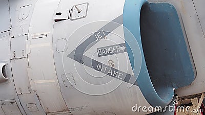 Up-close Jet Plane Air Intake Stock Video - Video of aeroplane, tweet ...