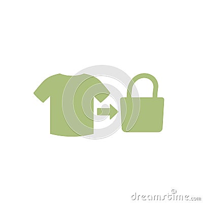 Upcycling Icon, Reuse Old Clothes Cartoon Vector | CartoonDealer.com ...