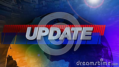 News Update - Broadcast Graphics Title Stock Footage - Video of ...