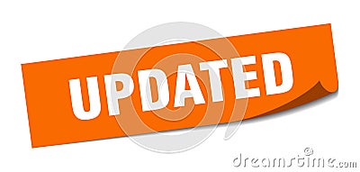 Updated Sticker. Vector Illustration | CartoonDealer.com #153854196