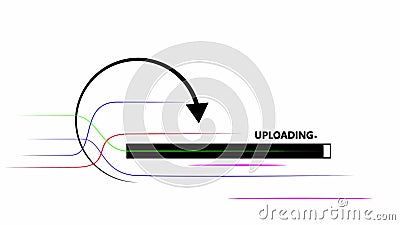 Uploading Circle Animated Illustration Stock Photo | CartoonDealer.com ...
