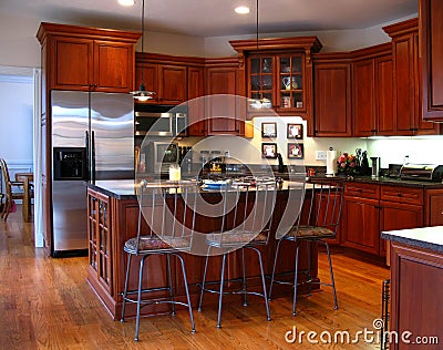Upscale Kitchen Horizontal Royalty Free Stock Image - Image: 2635656