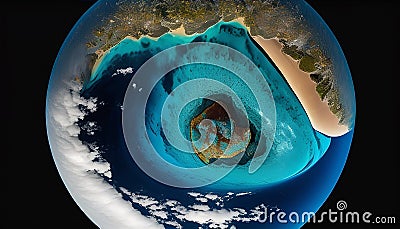 Upside-Down Earth: A Captivating View From Space, Made With Generative ...