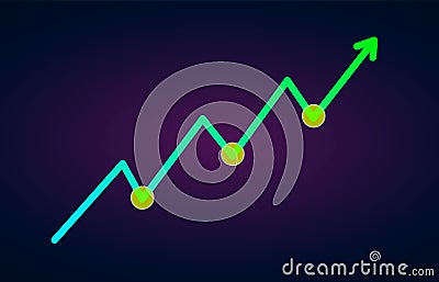 Uptrend Trend Definition Flat Icon - Bullish Chart Pattern Figure ...