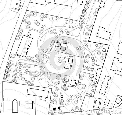 Urban Plan Drawing Stock Photography - Image: 28671442