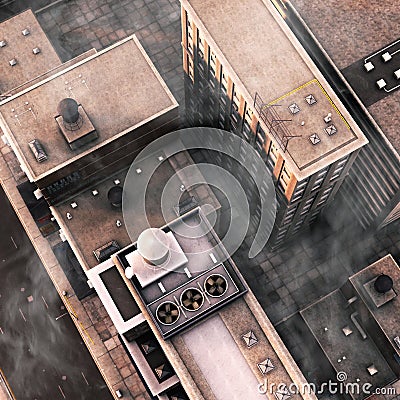 Urban Rooftops Stock Photo - Image: 14956050
