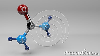 Urea Compound 3D Molecule Illustration. Royalty-Free Stock Photo ...
