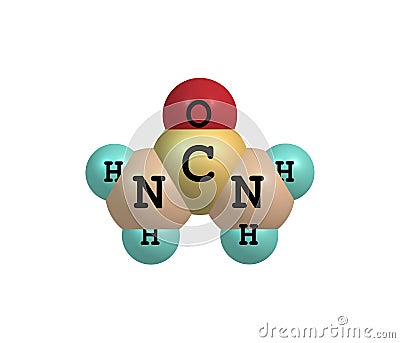 Urea Molecule Isolated On White Royalty-Free Stock Image ...