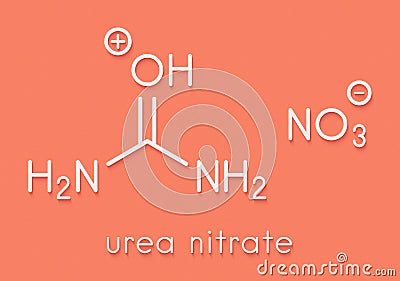 Urea Nitrate High Explosive Molecule. Prepared By Reacting Urea With ...