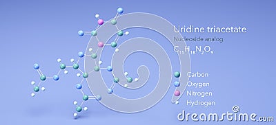 Uridine Triacetate Molecule, Molecular Structures, Nucleoside Analog ...