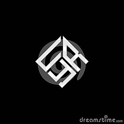 URY Letter Logo Design On Black Background. URY Creative Initials ...