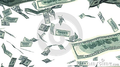 US Dollars Falling in Looped Animation. Stock Video - Video of market ...