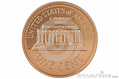 US One Cent Coin - Isolated Stock Photo - Image: 15517720