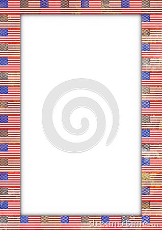 USA Flag Border Royalty Free Stock Images - Image: 29273759