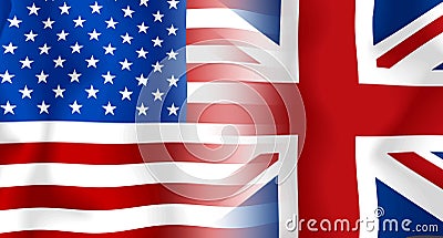Usa-Uk Flag Stock Photography - Image: 7152762