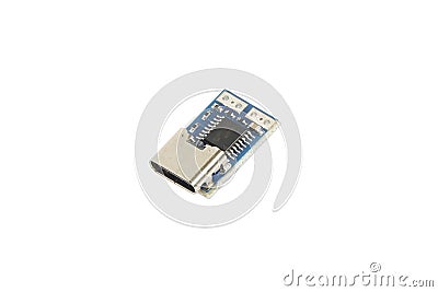 USB-C PD Trigger Module Isolated On White Background Stock Photo ...