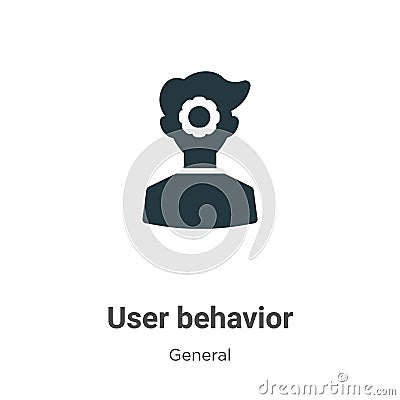 User Behavior Vector Icon On White Background. Flat Vector User ...