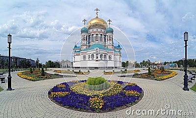 Uspensky Cathedral In Omsk, Russia Stock Photo - Image: 29445680