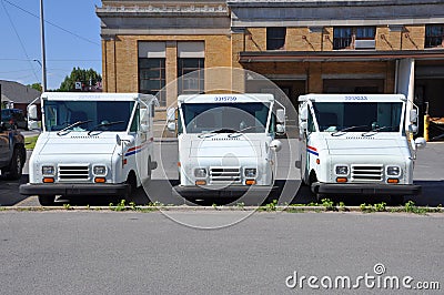 USPS Postal Vehicle Editorial Image - Image: 24112220
