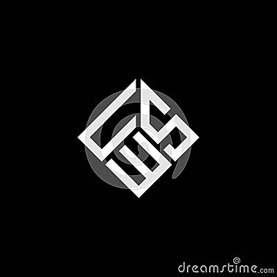 USW Letter Logo Design On Black Background. USW Creative Initials ...